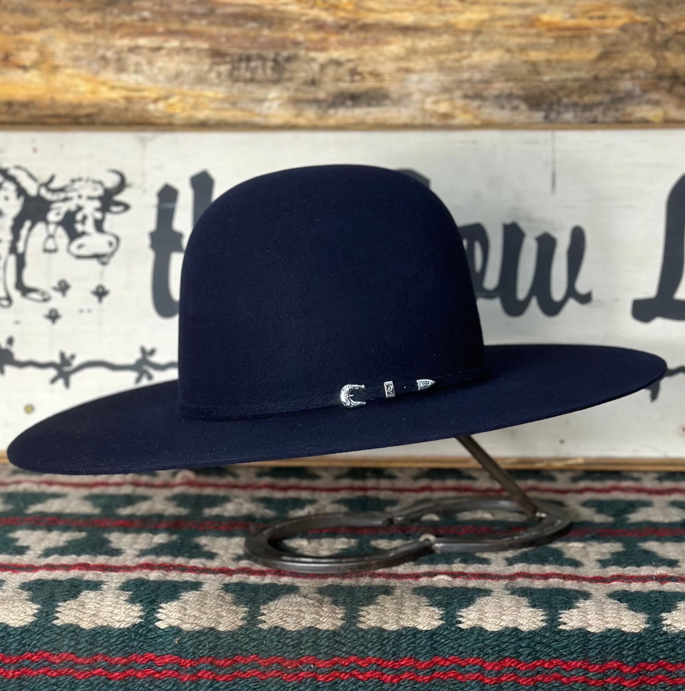Rodeo King 10X 4 1/2" Brim | Sapphire [Dark Navy] – Hat Masters Wholesale