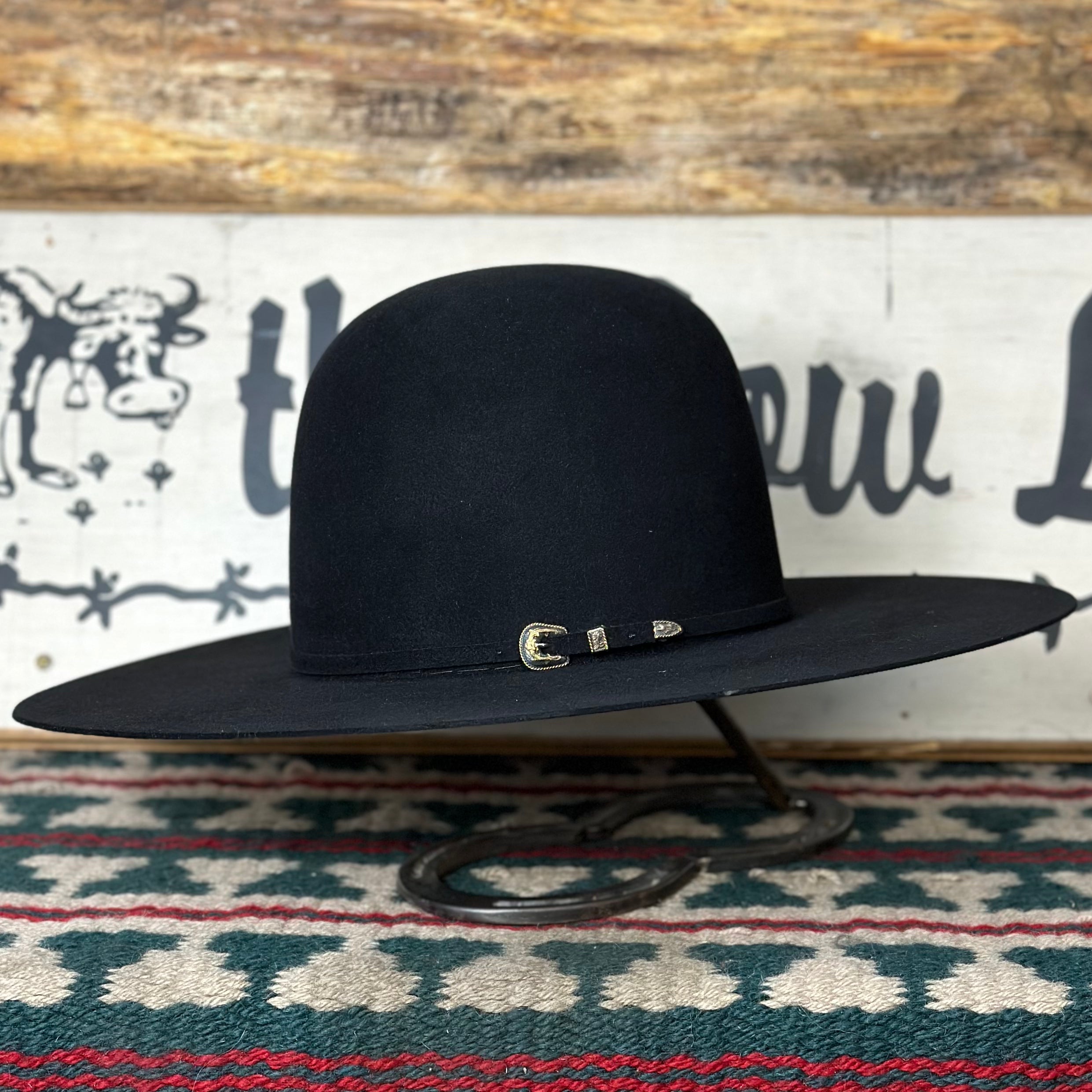 Rodeo King 60X 4 1/2" Brim | Black – Hat Masters Wholesale